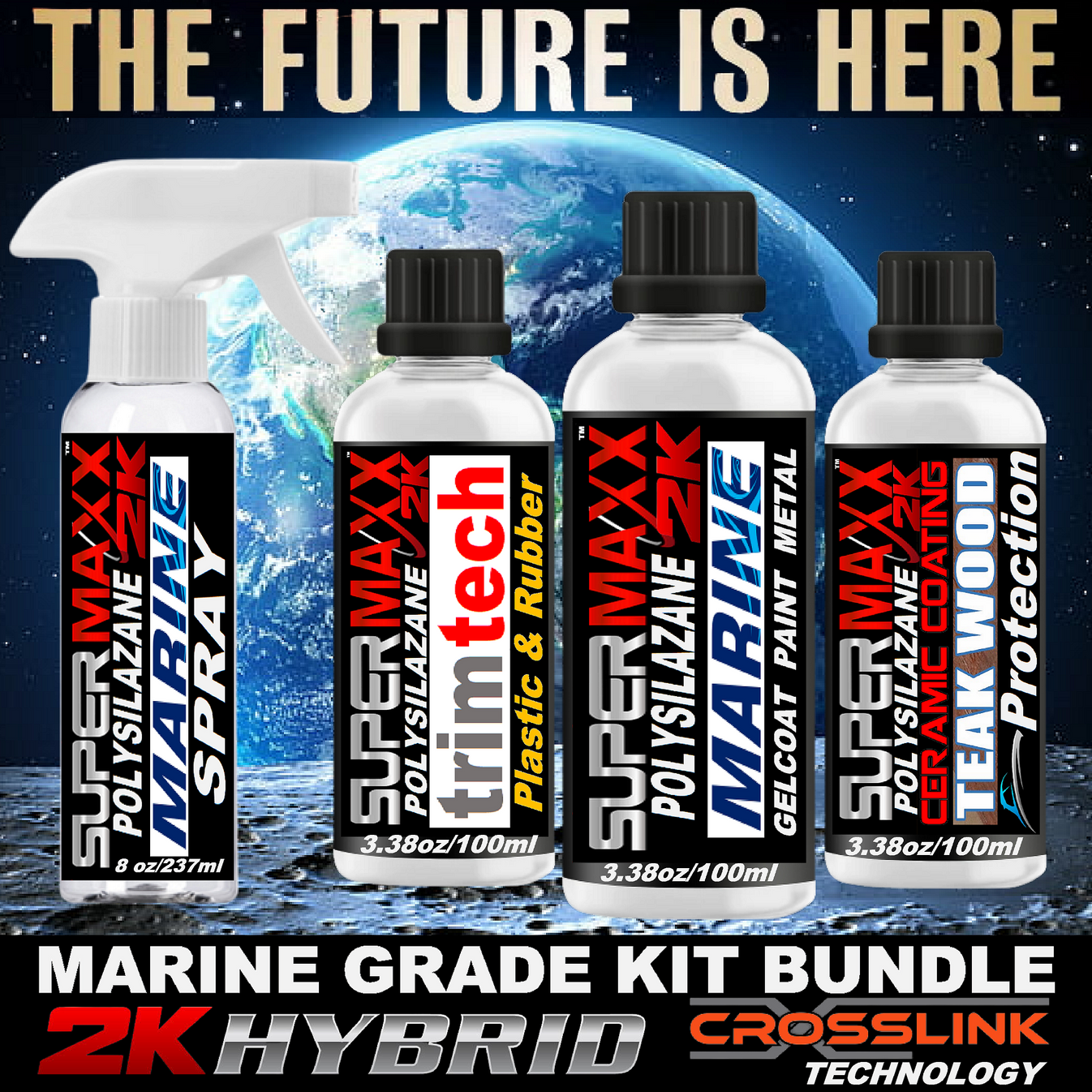 MARINE CERAMIC COATINGS (4) WITH TRICURE TECHNOLOGY - KIT BUNDLE ...